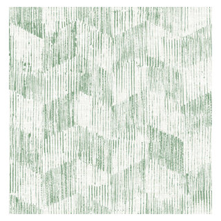 Demi Green Distressed Wallpaper, Green - Contemporary - Wallpaper - by ...