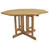 Butterfly 47" Octagonal Folding Table - Transitional - Folding Tables ...
