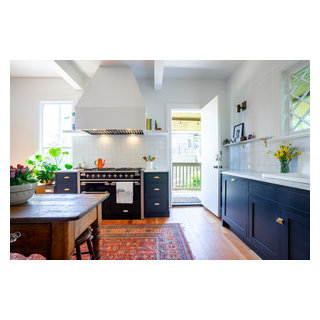 4x4 White Wash Kitchen Backsplash - Traditional - Kitchen - San ...