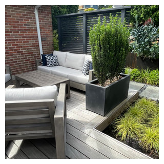 Windemere front garden modern update - Transitional - Landscape ...