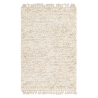 Rug Unique Loom Hygge Shag Ivory Rectangular 4' 0 x 6' 0 - Transitional ...