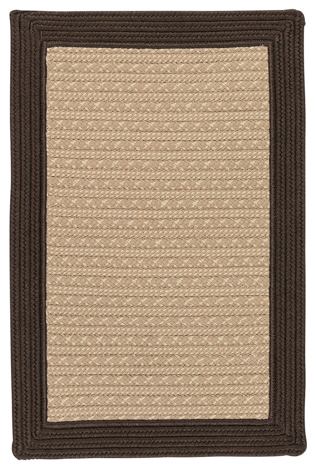 Colonial Mills Bayswater BY03 Brown Bordered Area Rug, Rectangular 3'x5 ...