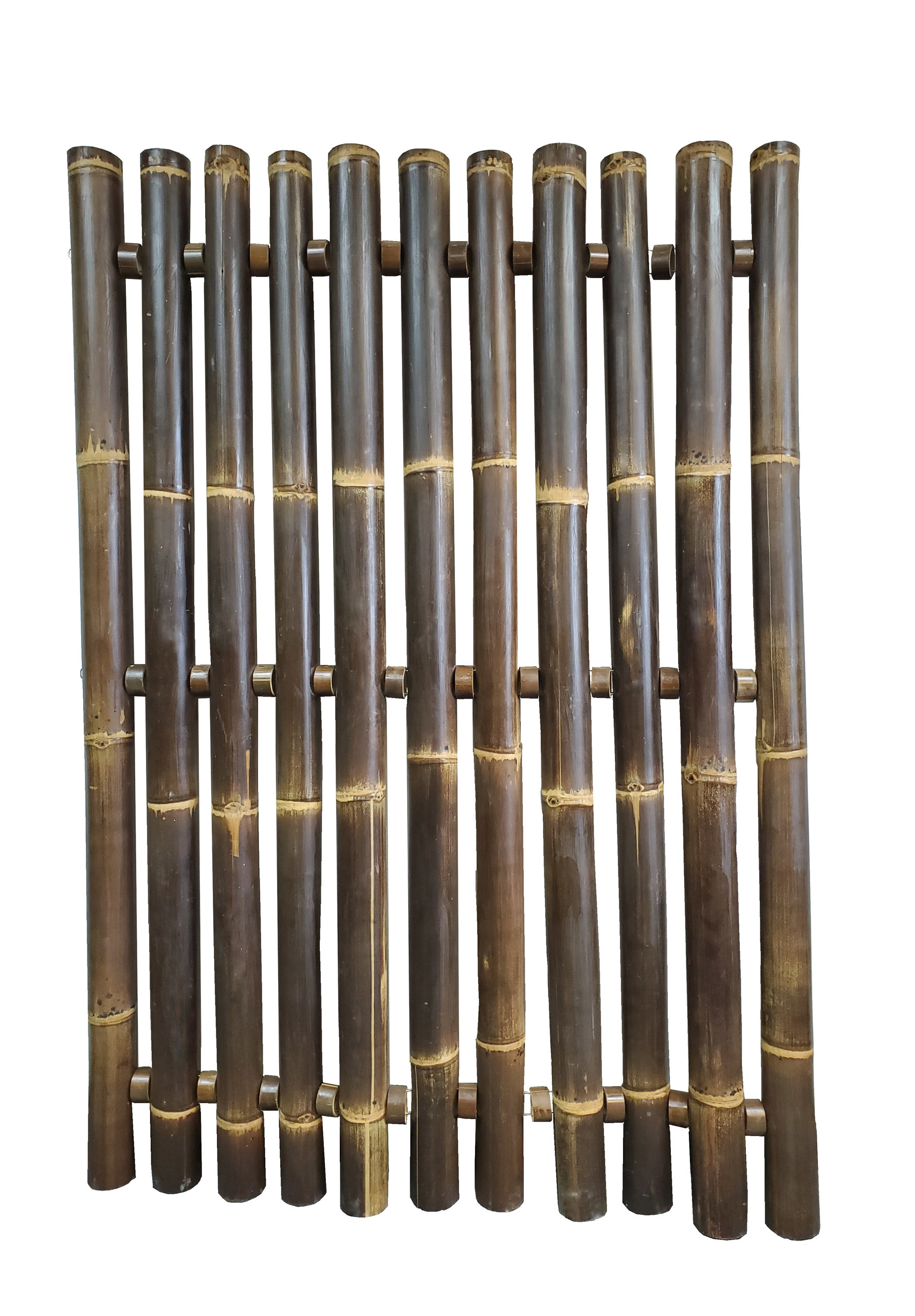 MGP Black Timber Bamboo Rolled Picket Fence 72" - Asian - Home Fencing ...