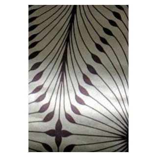 Geometric Floral Wallcovering - Contemporary - Wallpaper - by ...