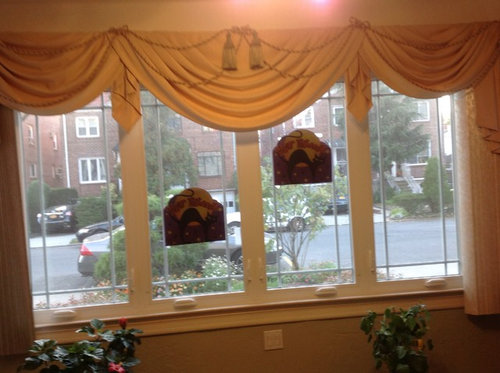 Window treatments for front facing windows-casement windows