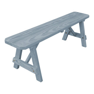 Pressure Treated Pine Traditional Picnic Bench, 5 Foot - Transitional ...