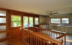 Backwards House. Walkout Basement in Front of House