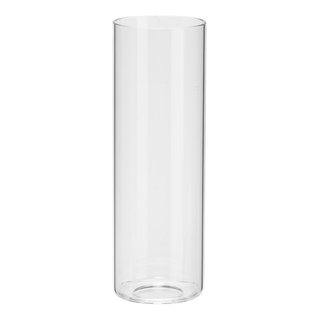 Elara Collection Clear Glass Accessory Cylindrical Shade, 3 in x 3 in x ...