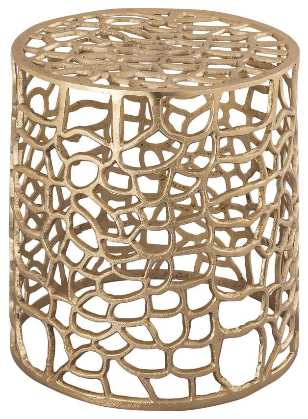 Sophia Gold Side Table - Contemporary - Side Tables And End Tables - by ...