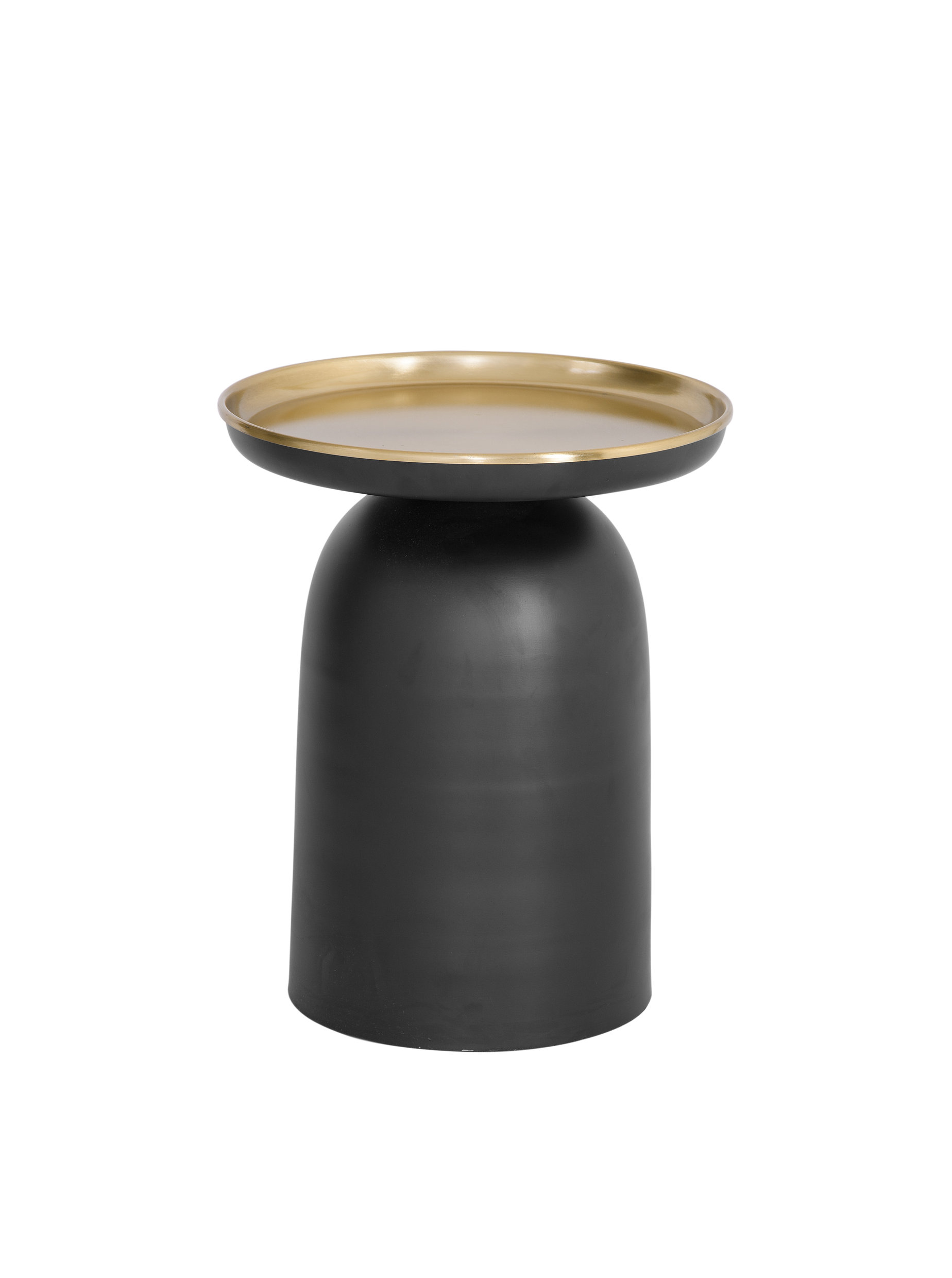 Leta Scatter Table - Burnished Brass /Black - Transitional - Side ...