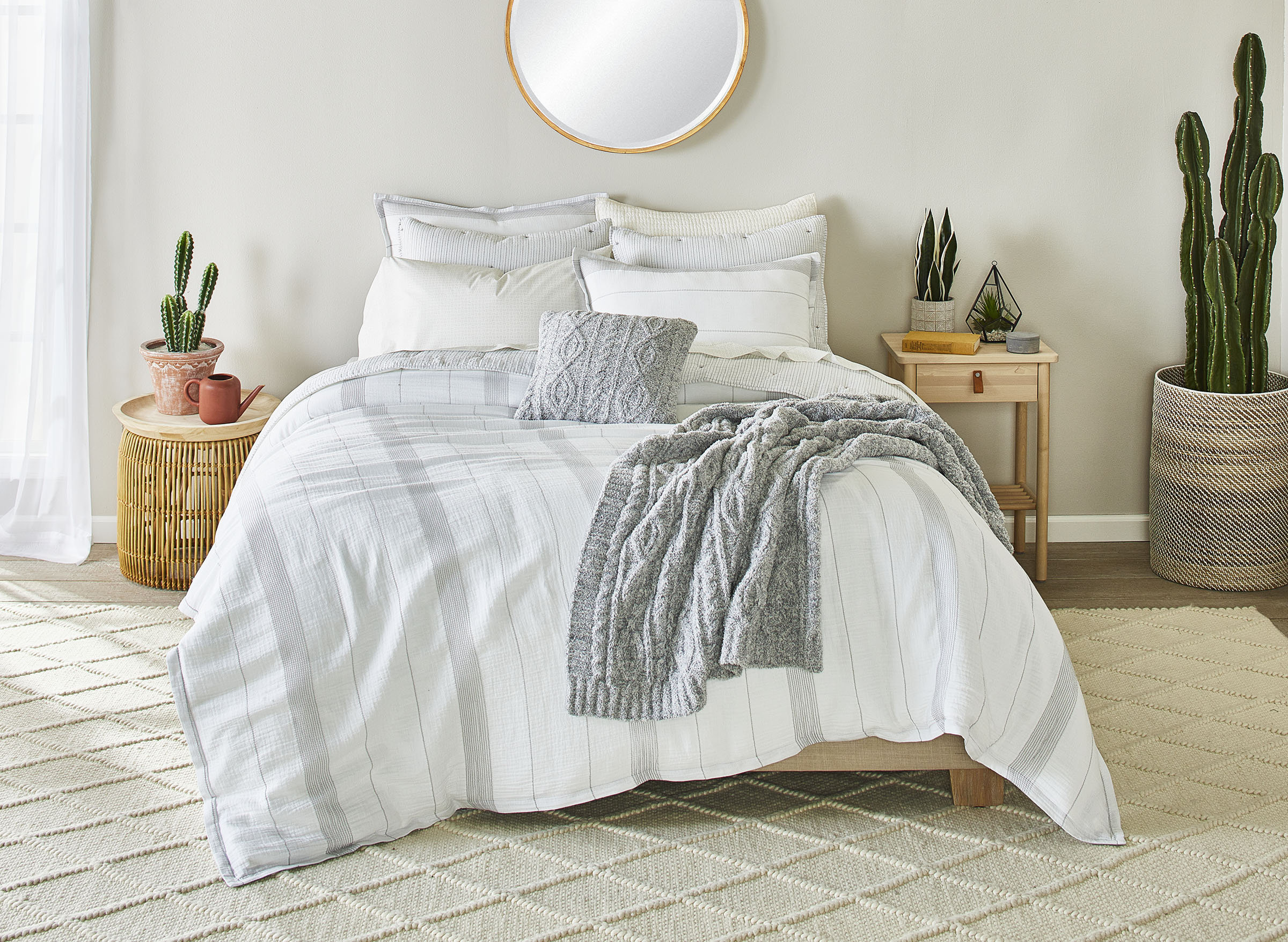 Splendid Parker Comforter Set, Sugar/Vapor, King - Contemporary ...