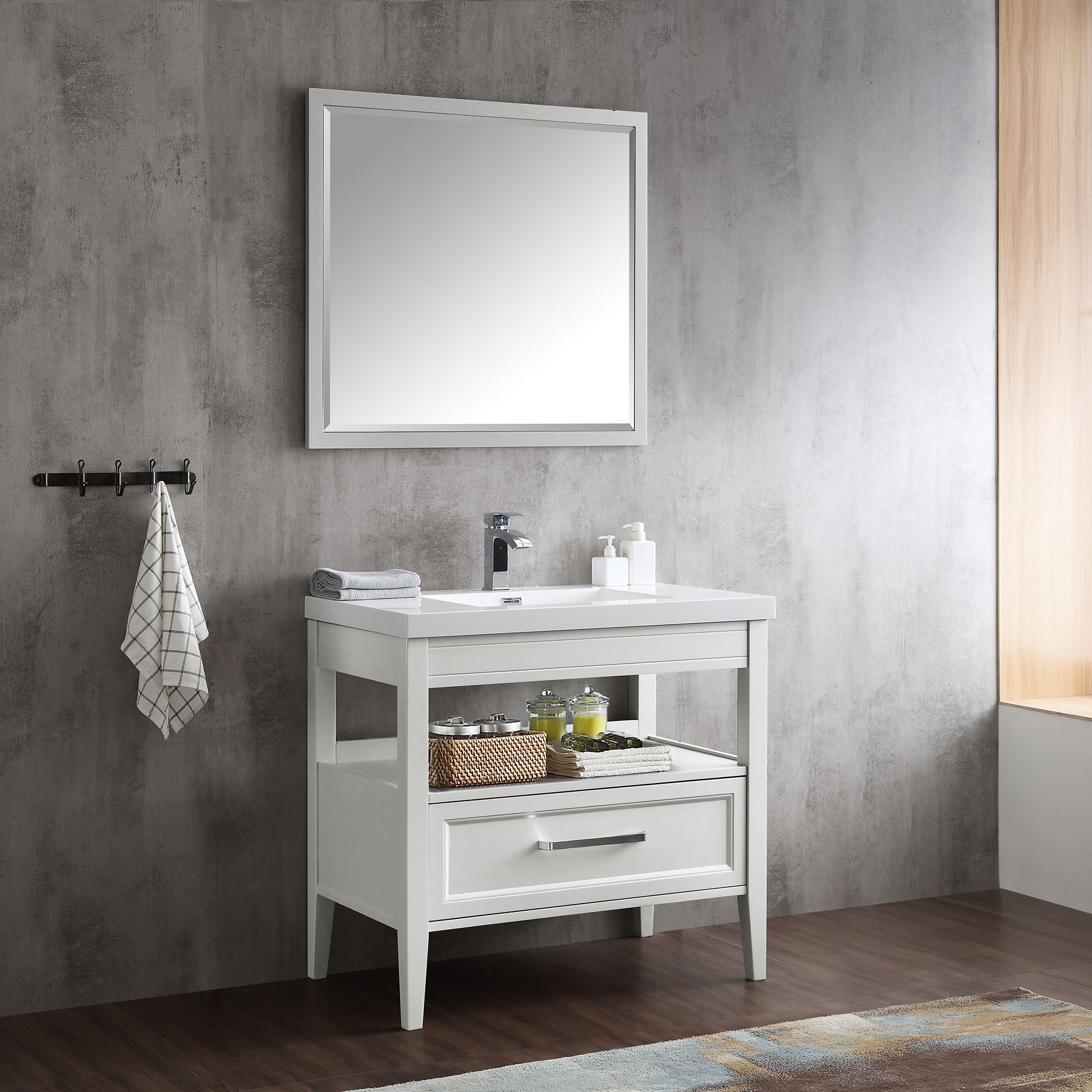 Adams Bathroom Vanity Set, 36" - Transitional - Bathroom Vanities And ...