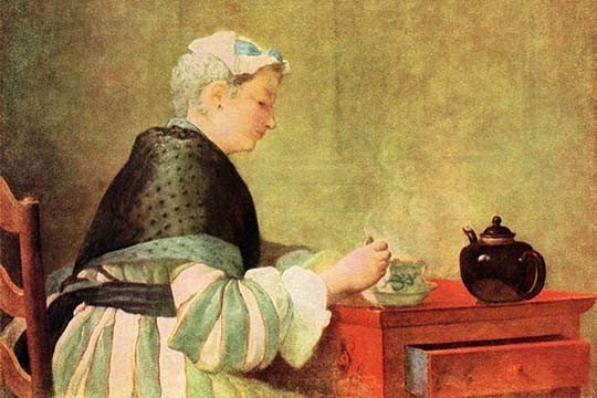 Tea Drinker, 20" x 30" - Traditional - Prints And Posters - by ...