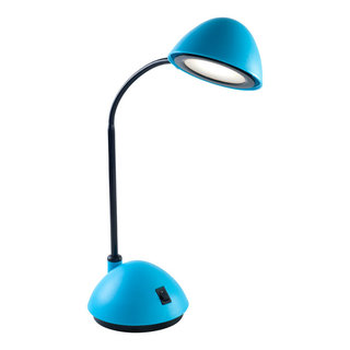 Lavish Home Bright Energy Saving LED Desk Lamp, Blue - Modern - Desk ...