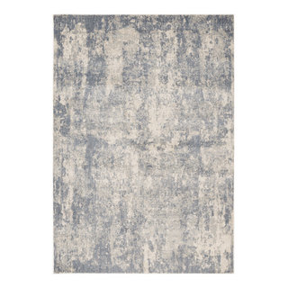 6' x 9' Light Gray Abstract Power Loom Area Rug - Contemporary - Area ...
