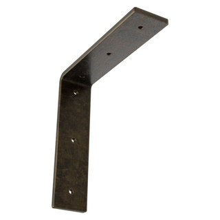2"x20"x20" Hamilton Steel Bracket, Hammered Black, 2Wx8"Dx8"H ...