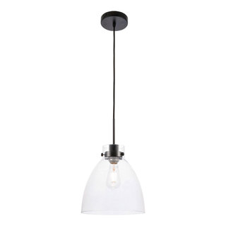 Genesee 1 Light Pendant, Black - Transitional - Pendant Lighting - by ...