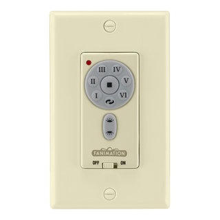 DC Reversible Fan and Dual Light Wall Control - Contemporary - Ceiling ...