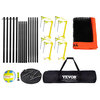 VEVOR 4-Way Volleyball Net Adjustable Volleyball Game Set with Ball ...