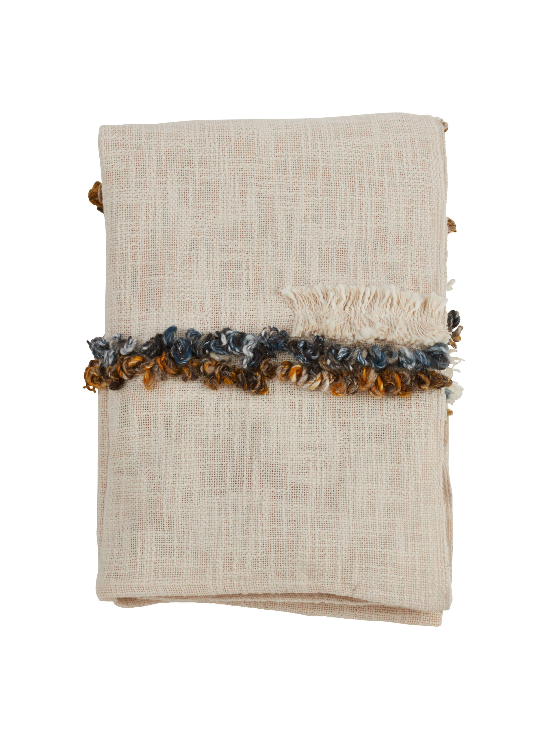 Embroidered Design Cotton Throw - Contemporary - Throws - by Saro ...