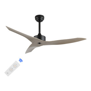 Aldrin 50" Modern Iron/Plastic App6-Speed Razor Ceiling Fan ...