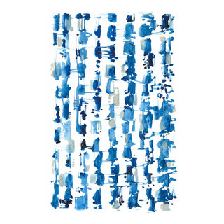 Blue Patterns II Artwork, 36x54 - Contemporary - Prints And Posters ...