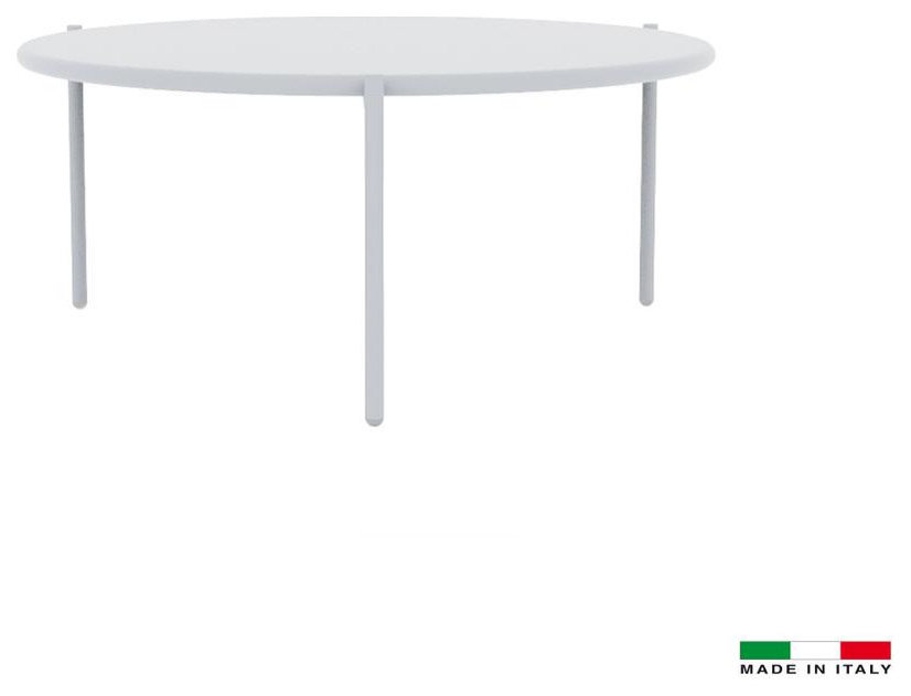 Large Round End Table, Metal frame design, Water and UV resistant ...