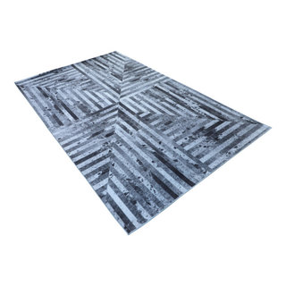 Faux Cowhide Patchwork Caught, the Crosshairs 4'x 6' Area Rug, 6'x9 ...