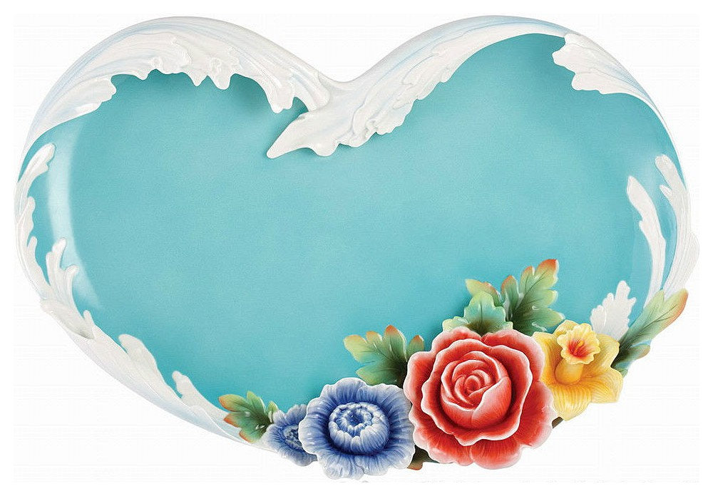 Franz Porcelain Collection Versailles Garden Rose Large Plate ...