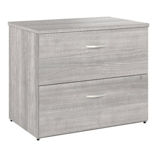 Studio A 2 Drawer Lateral File Cabinet in Storm Gray - Engineered Wood ...