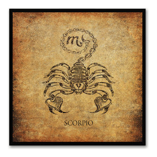 Scorpio Horoscope Astrology Canvas Print, Custom Picture Frame, 30"x30 ...