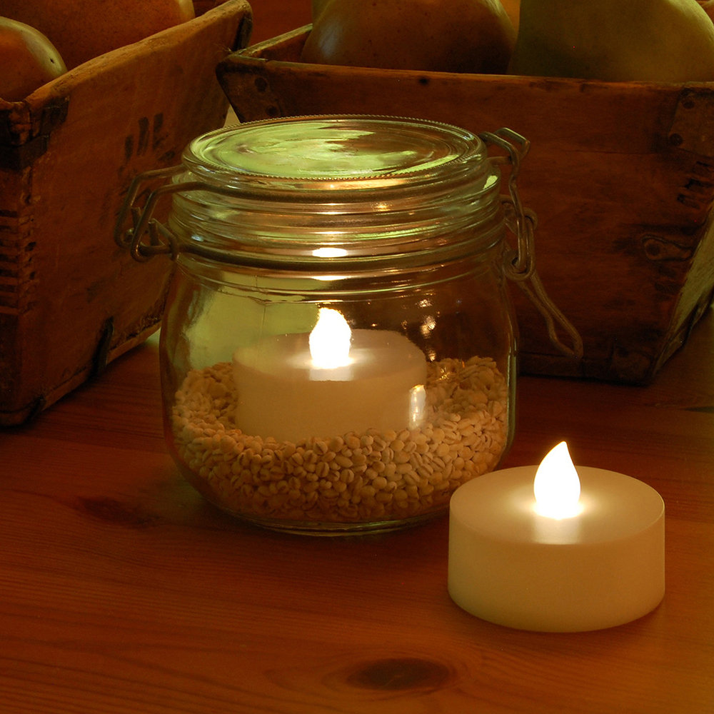 Battery Operated Extra Large Tea Lights with Remote Control and 2 ...