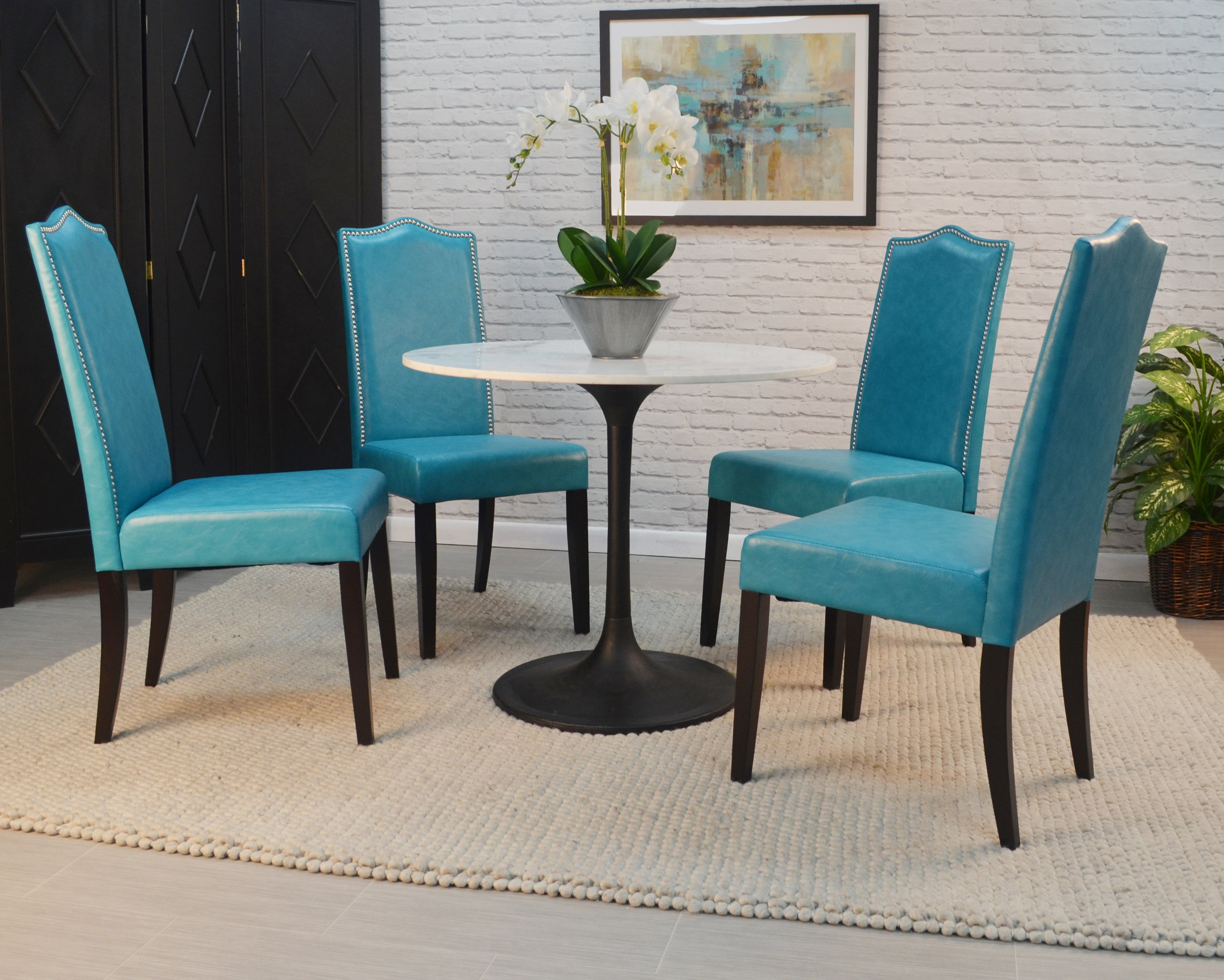 Enzo Dining Table, Midcentury, Round, 36" - Midcentury - Dining Tables ...