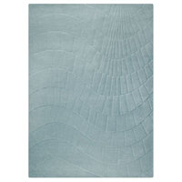 Hand Tufted Aqua Wool Area Rug, 5'6"x7'10" - Contemporary - Area Rugs ...