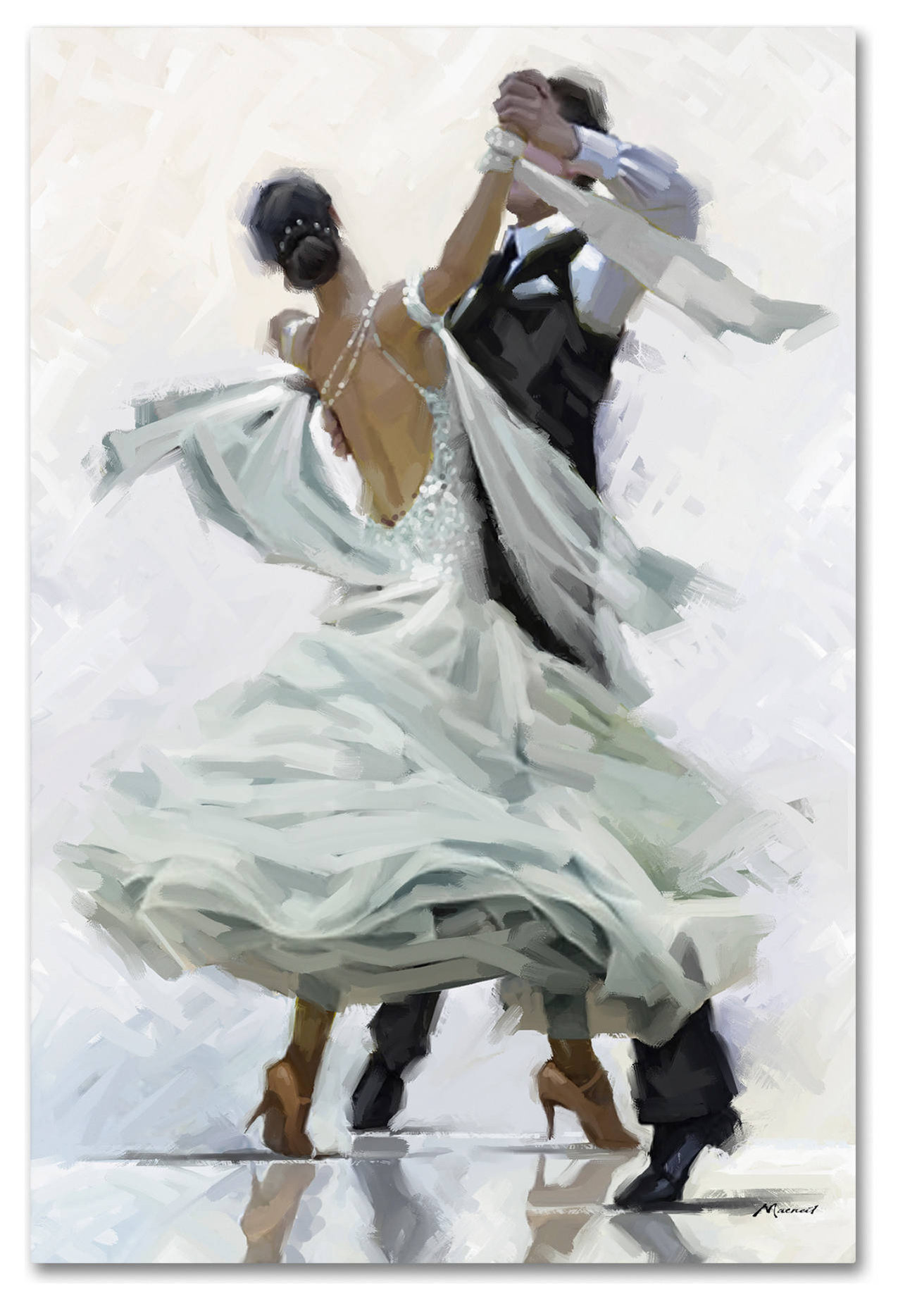 The Macneil Studio 'Waltz' Canvas Art, 47"x30" - Contemporary - Prints ...