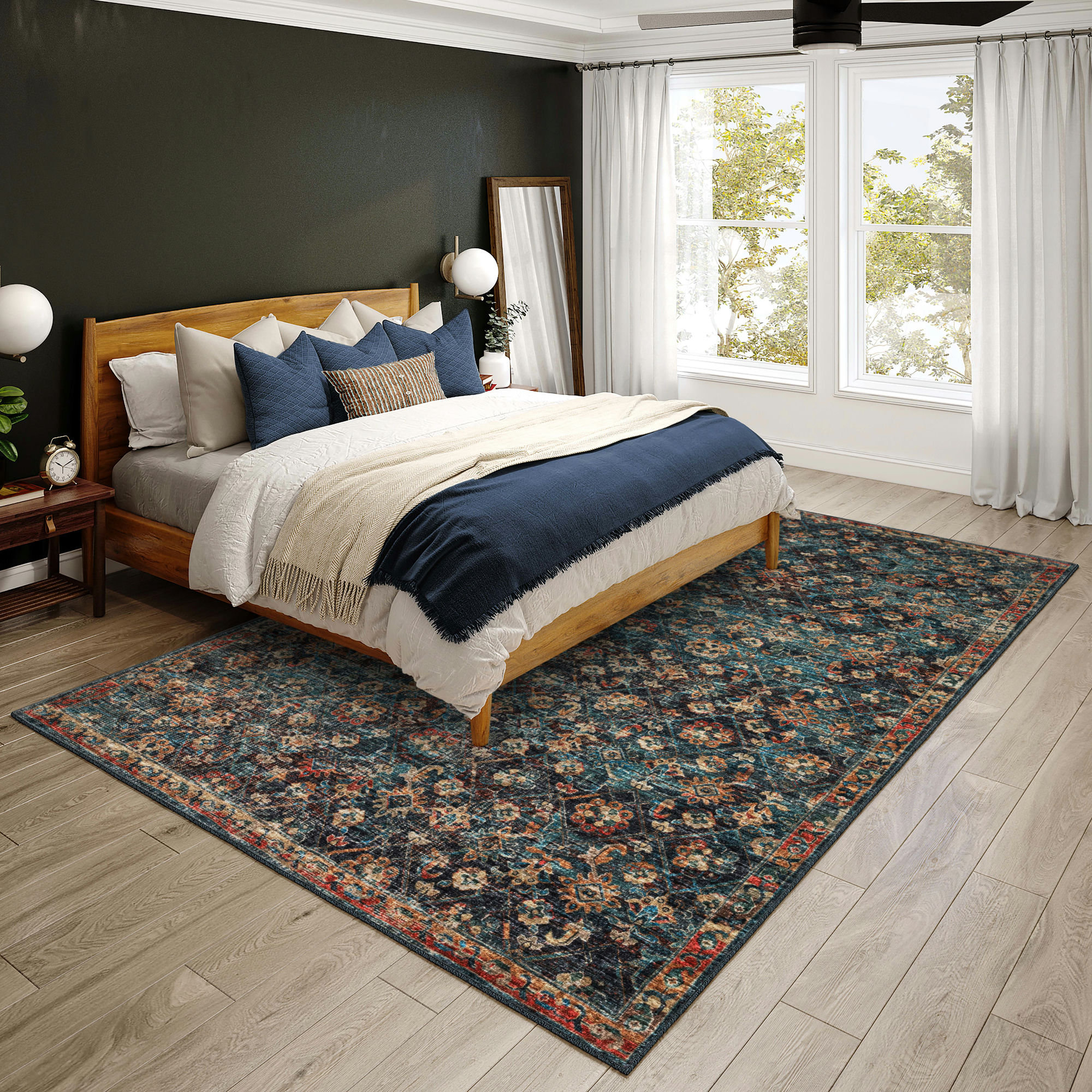 Jericho JC8 Navy 10' x 14' Rug - Traditional - Rugs - by PARMA HOME | Houzz