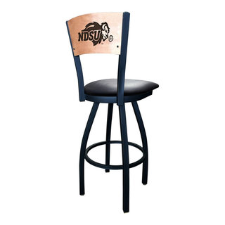 Holland L038 Engraved North Dakota State 36" Bar Stool - Black/Vinyl ...