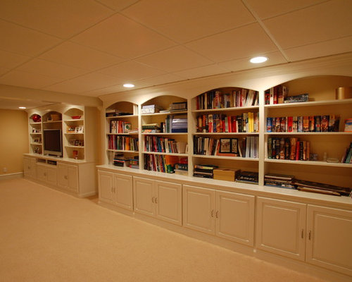Basement Library Ideas, Pictures, Remodel and Decor