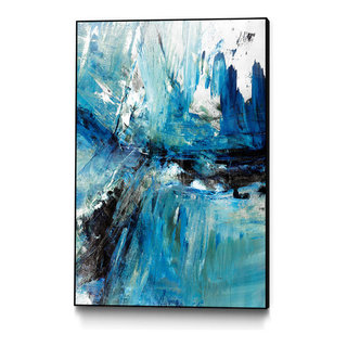 "Glimpse" Art block Framed Canvas, 30"x40" - Contemporary - Prints And ...