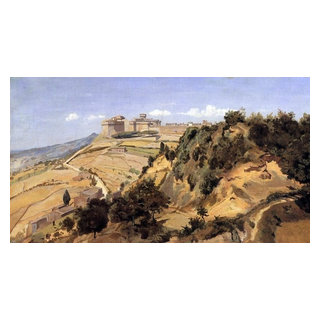 Jean-Baptiste-Camille Corot Voltarra, the Citadel Wall Decal, 15x30 ...
