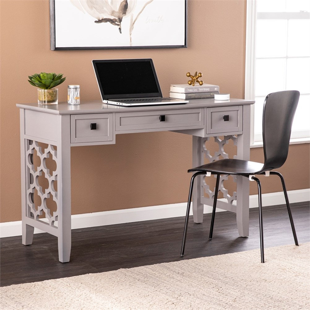 SEI Furniture Endorville Engineered Wood Writing Desk with Storage in ...