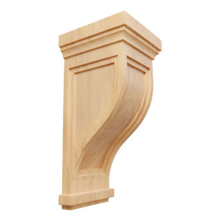 Capistrano Mission Corbel, Rubberwood, 2 1/2"Wx2 3/4"Dx4 1/2"H, 4-Pack ...