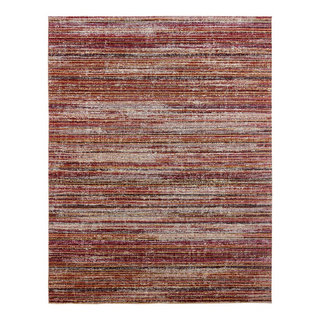 Modena Wine Strie Area Rug,Red 2' x 3', 5'3" x 7'6" - Contemporary ...