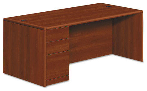 HON 10700 Series Left Pedestal Desk | 2 Box / 1 File Drawer | 72"W ...