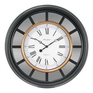 kieragrace KG Hollywood Milan Wall Clock 22-Inch Black Plastic ...