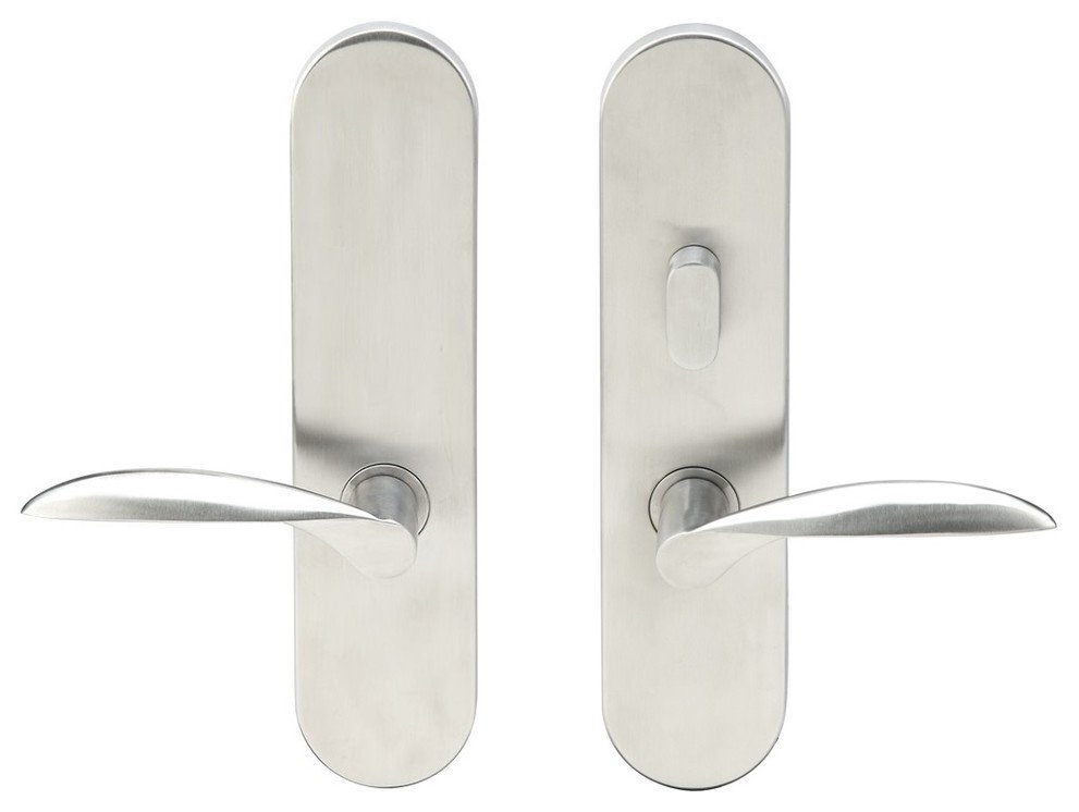 Stratus Lever, Tubular Passage With Privacy Bolt, LH, Satin Stainless ...