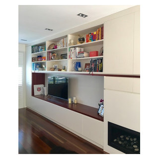 Fireplace and Media Wall Unit - Contemporary - Sydney - by Spaceworks ...
