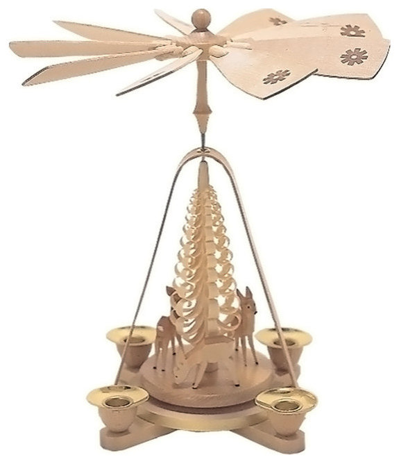 Richard Glaesser Deer Pyramid - Rustic - Candleholders - by ...