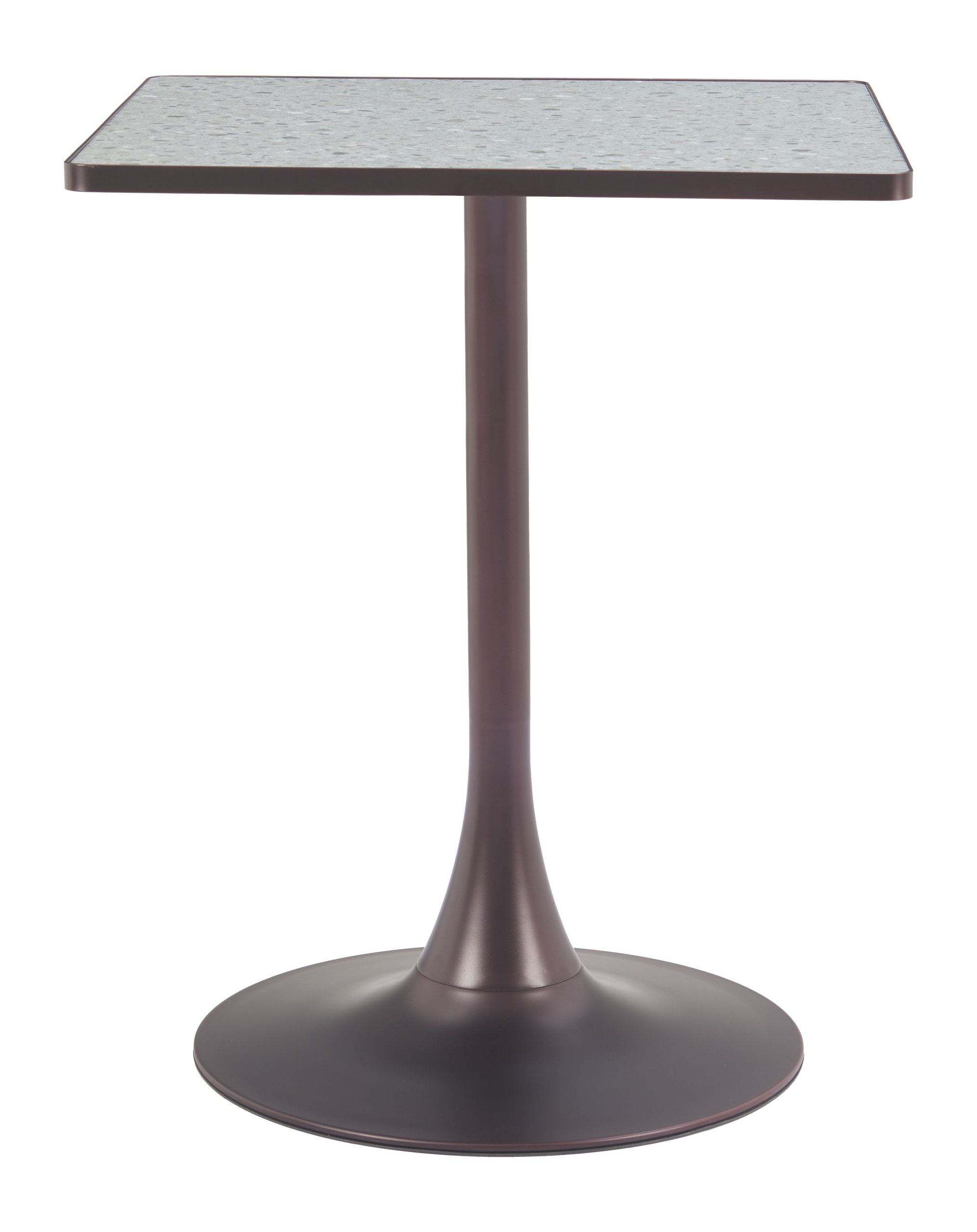Spot Bistro Table Gray and Bronze - Midcentury - Indoor Pub And Bistro ...