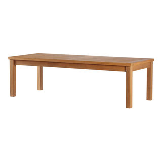 Lounge Coffee Table, Rectangular, Brown Natural, Wood, Modern, Outdoor ...